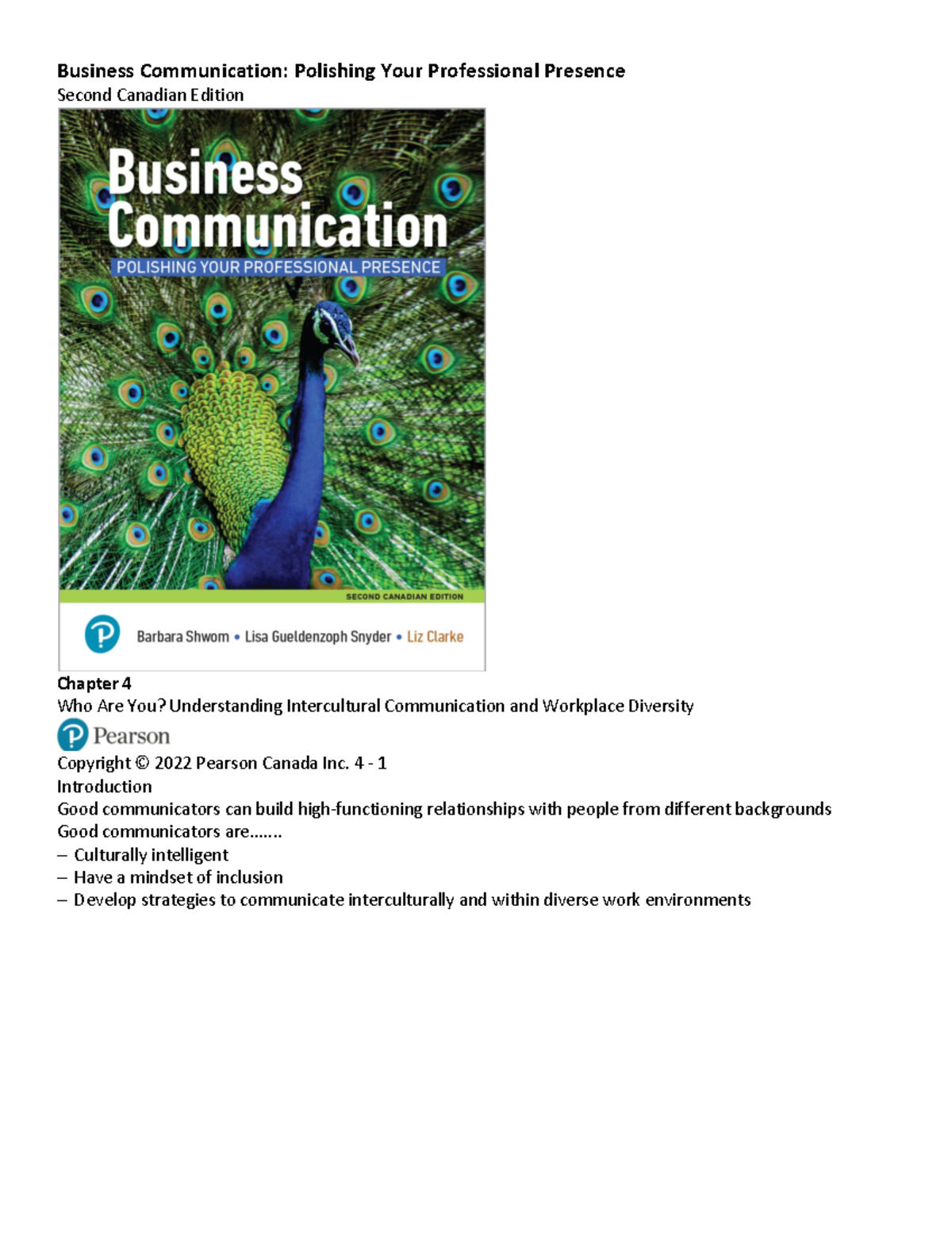 Business Communication: Polishing Your Professional Presence Second ...