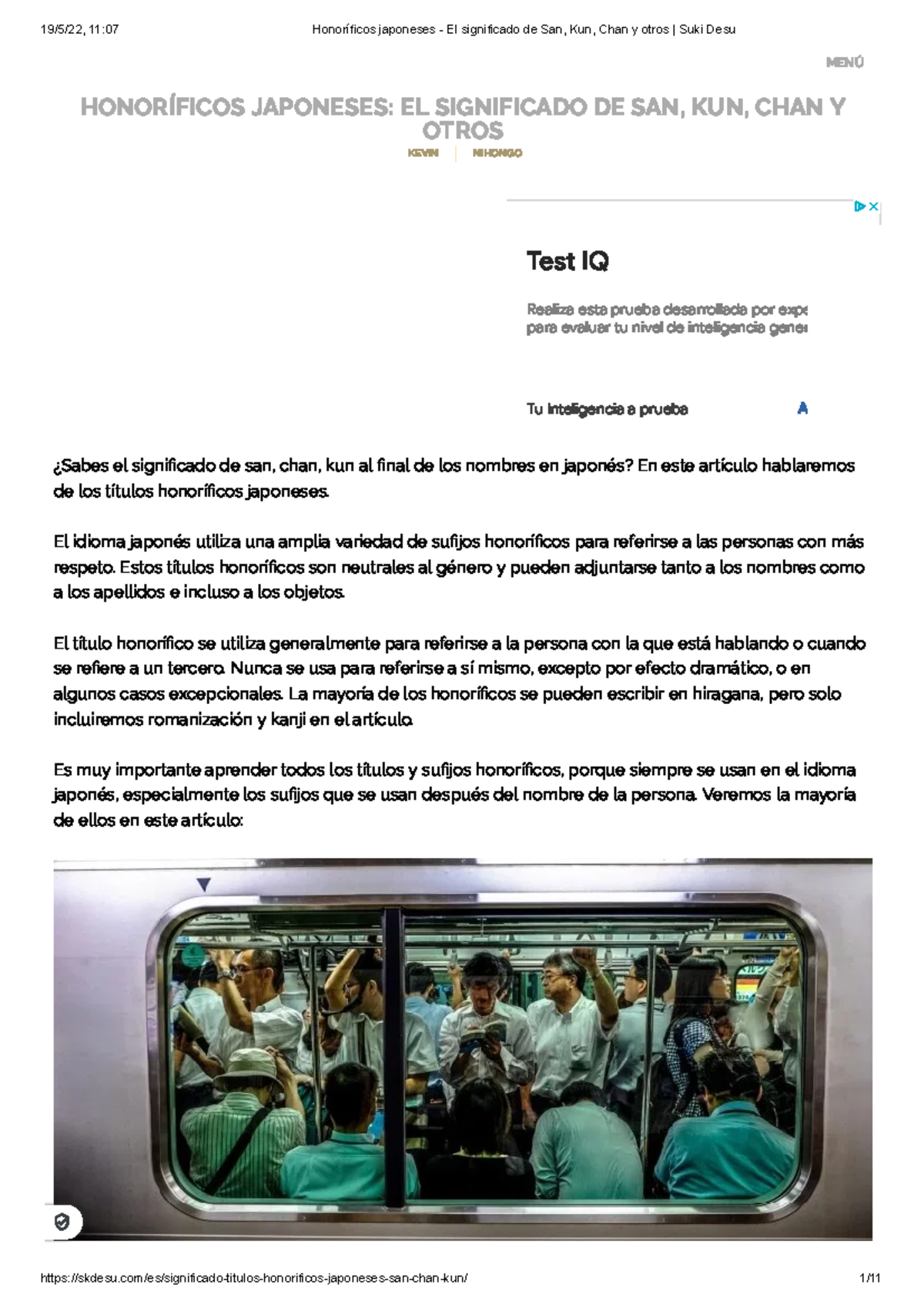 Honoríficos japoneses - El significado de San, Kun, Chan y otros Suki ...