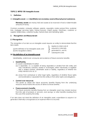 MFRS141 Agriculture - Agriculture MFRS 141 1 LEARNING OUTCOME 2 Define ...