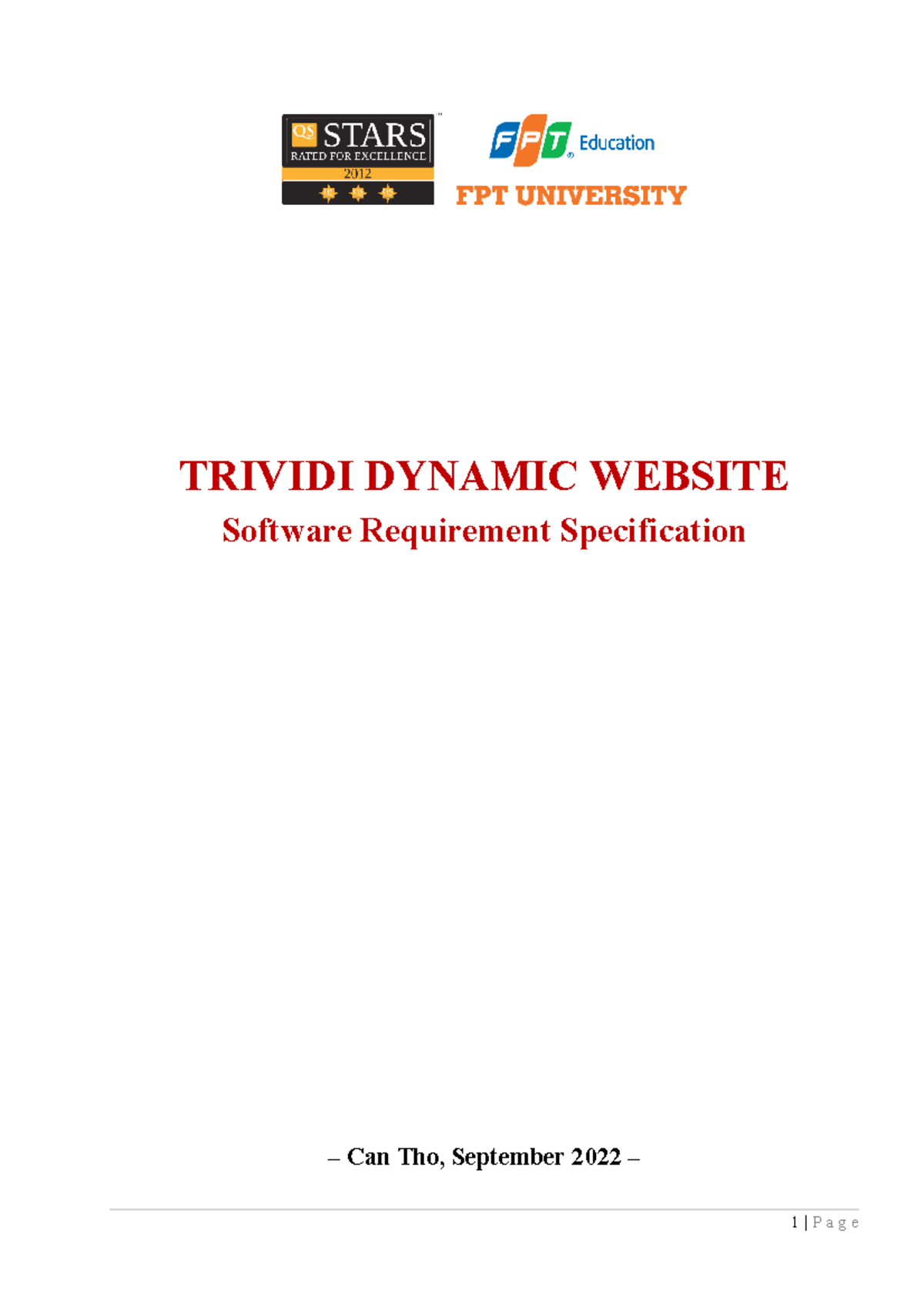 SRS done - srs - TRIVIDI DYNAMIC WEBSITE Software Requirement ...