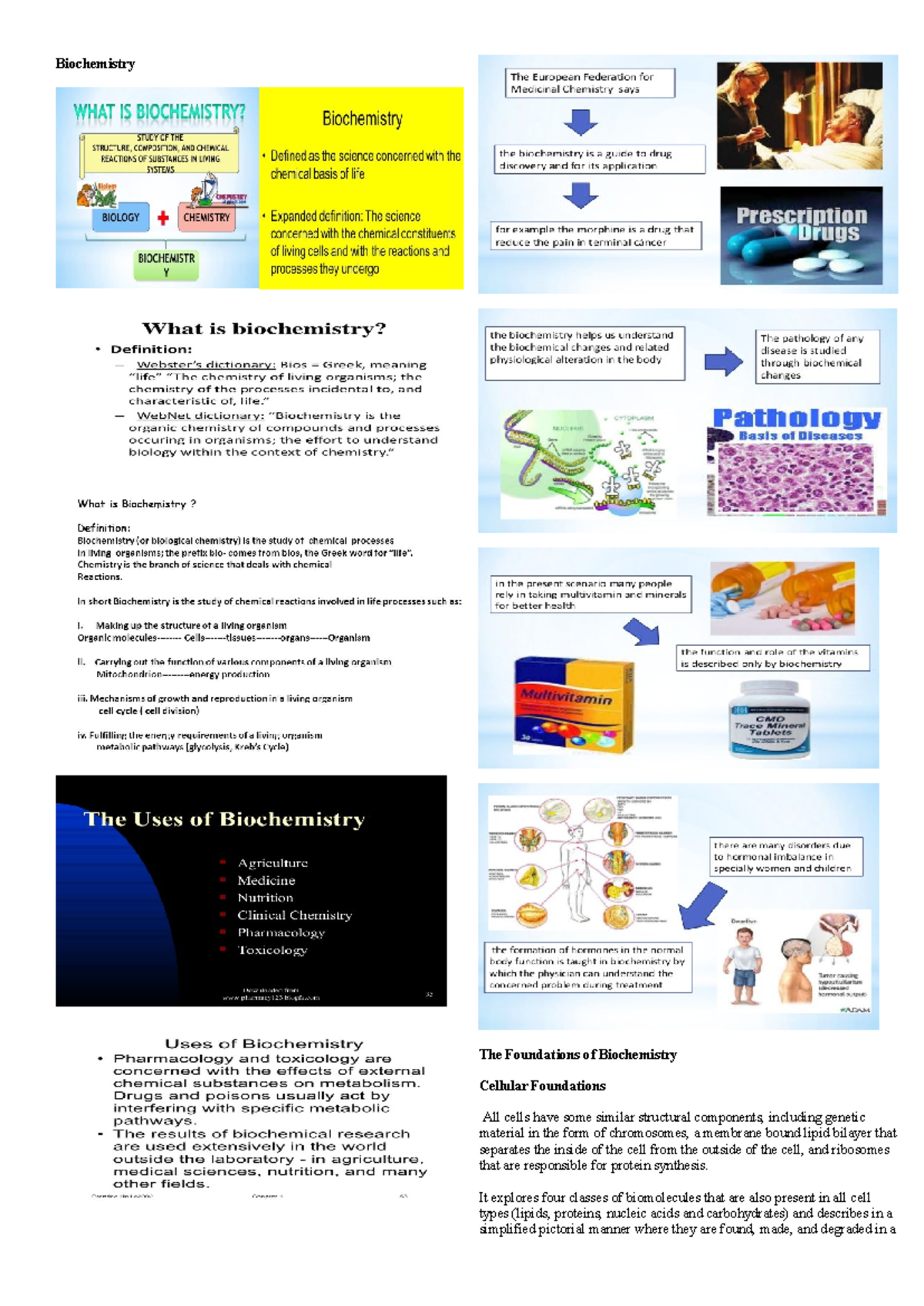 Biochemistry(Lecture-Reviewer) - Biochemistry The Foundations of ...