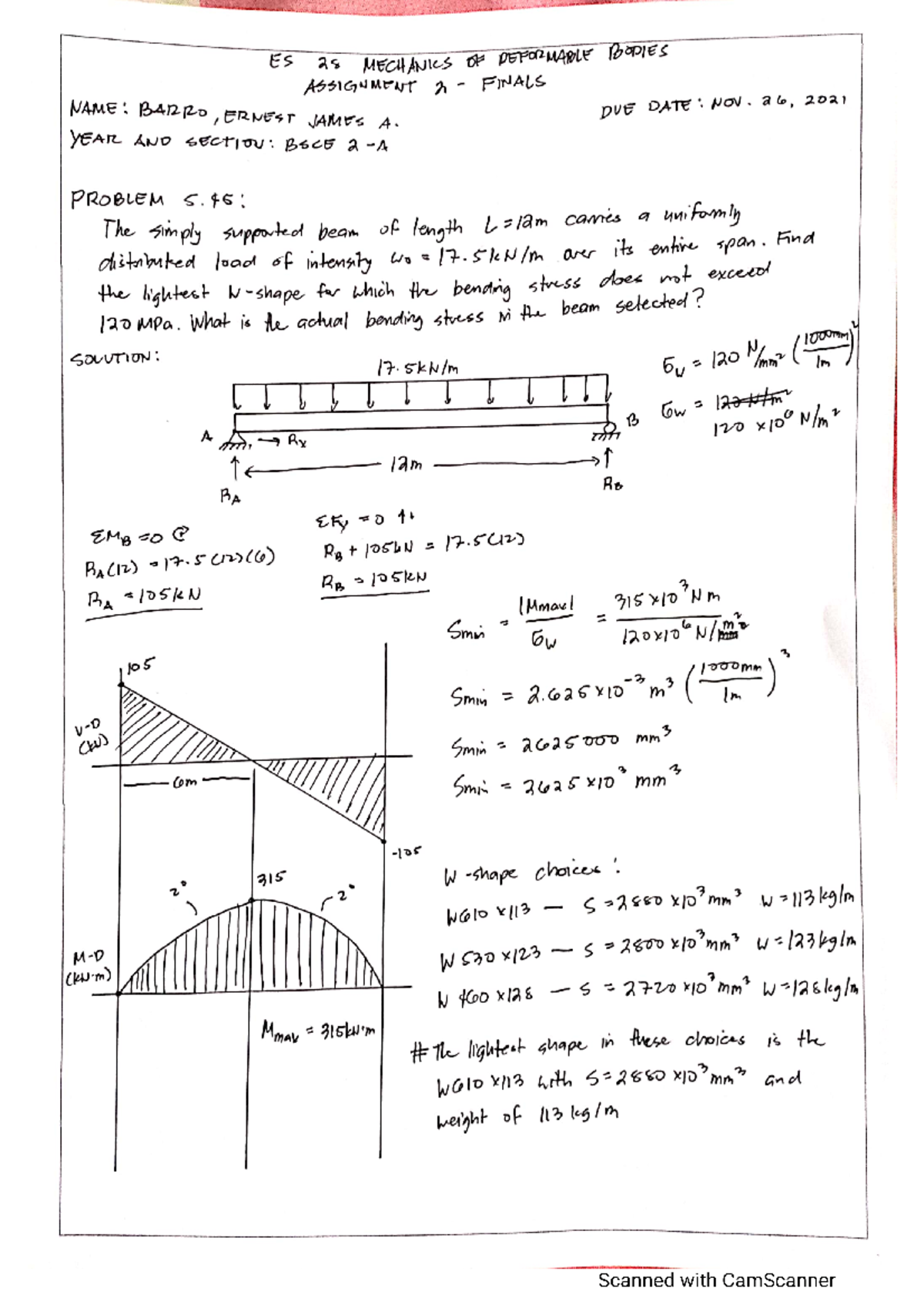 Assignment 2F (Barro) - VERY HELPFUL - Civil engineering - Studocu