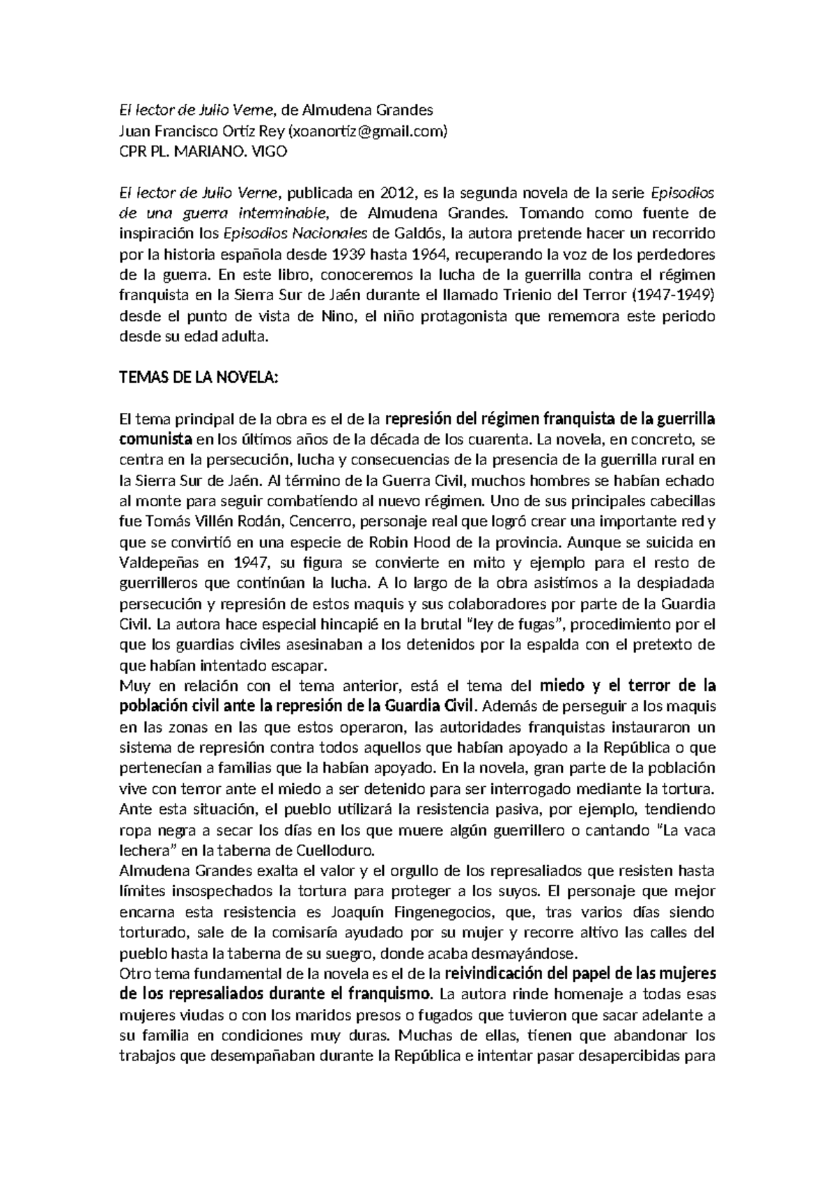 EL Lector DE Julio Verne - El lector de Julio Verne, de Almudena ...