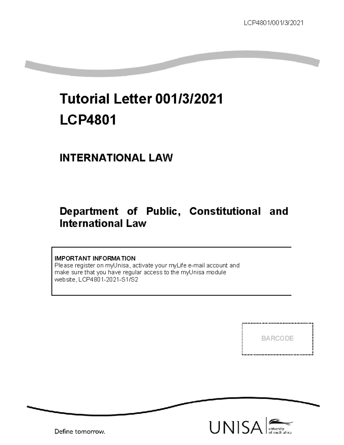 001 2021 3 b - This tutorial letter contains important information ...