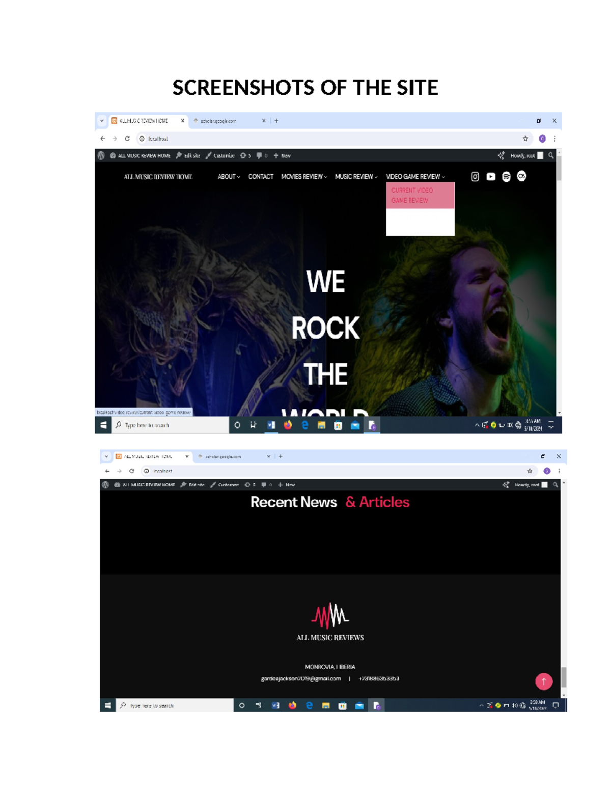 Screenshots OF THE SITE - Corporate doc - SCREENSHOTS OF THE SITE - Studocu
