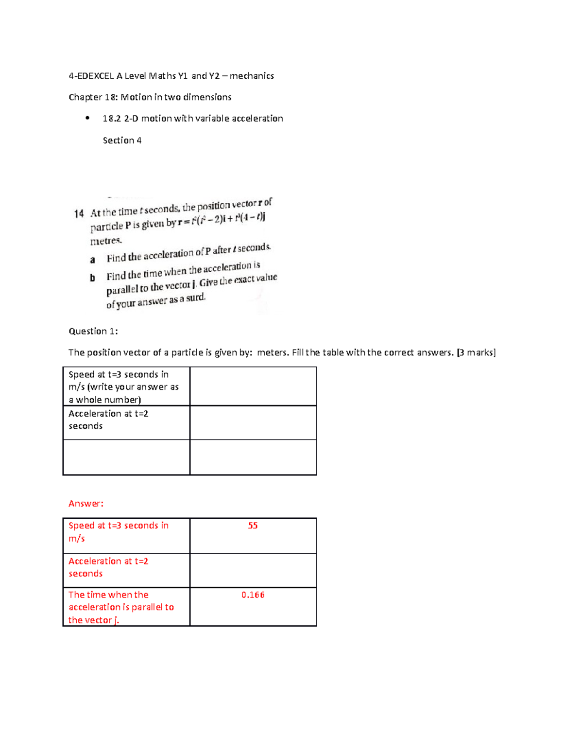 8.4 R4 - Simple mechanics practice questions - 4-EDEXCEL A Level Maths ...