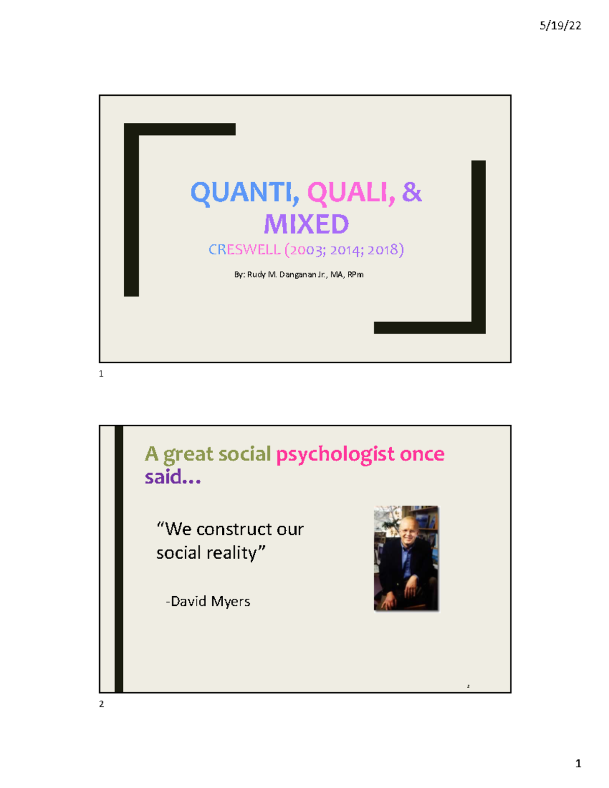 2a- Quali, Quanti, Mixed Methods Approaches - QUANTI, QUALI, & MIXED ...