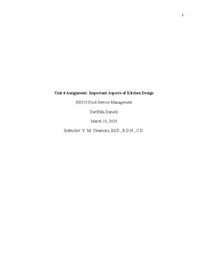 NS313 Unit 9 Assignment Template - Name: DavNika Daniels Unit 9 Expense ...