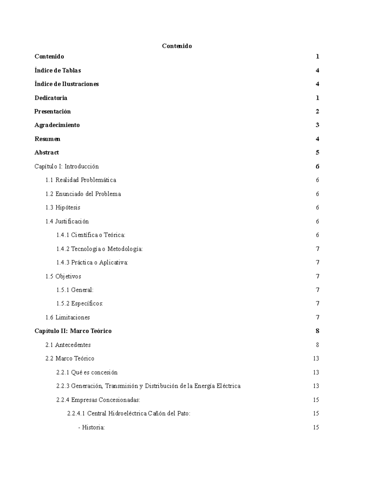 Informe de Investigación - Contenido Contenido Índice de Tablas Índice ...
