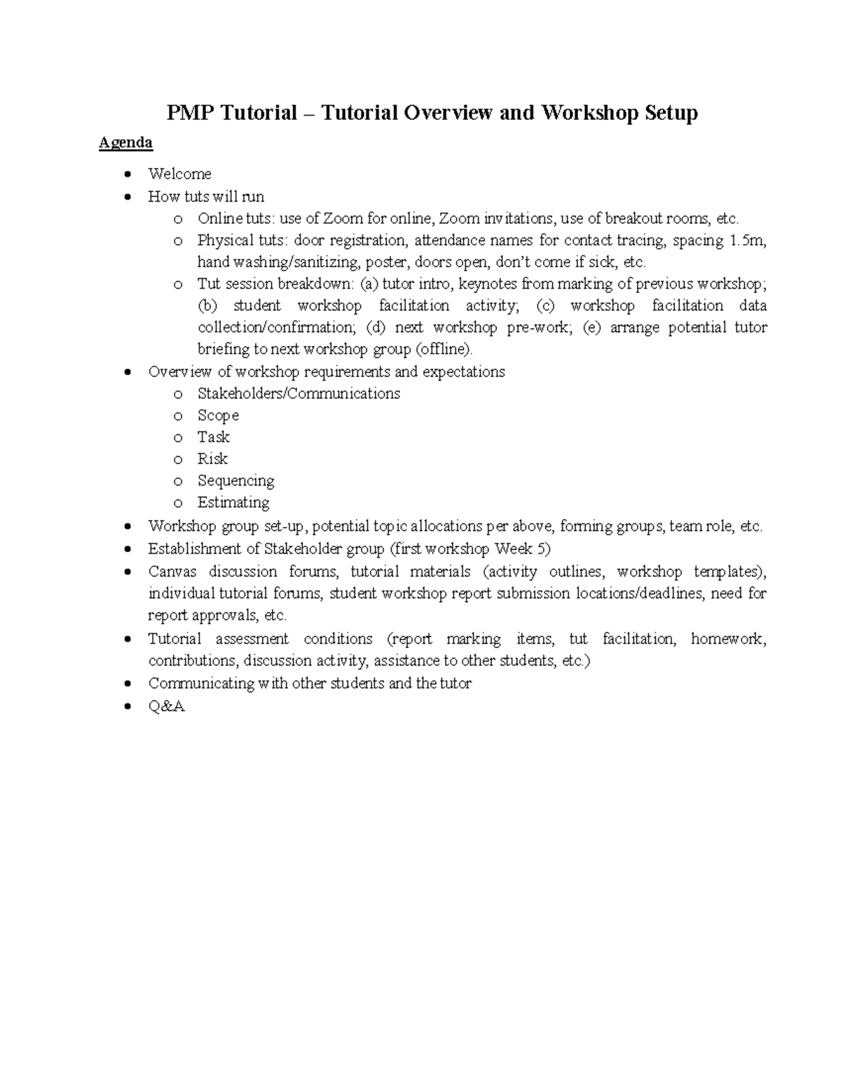 31272 Tutorial - Week 03 Tutorial setup - PMP Tutorial – Tutorial ...