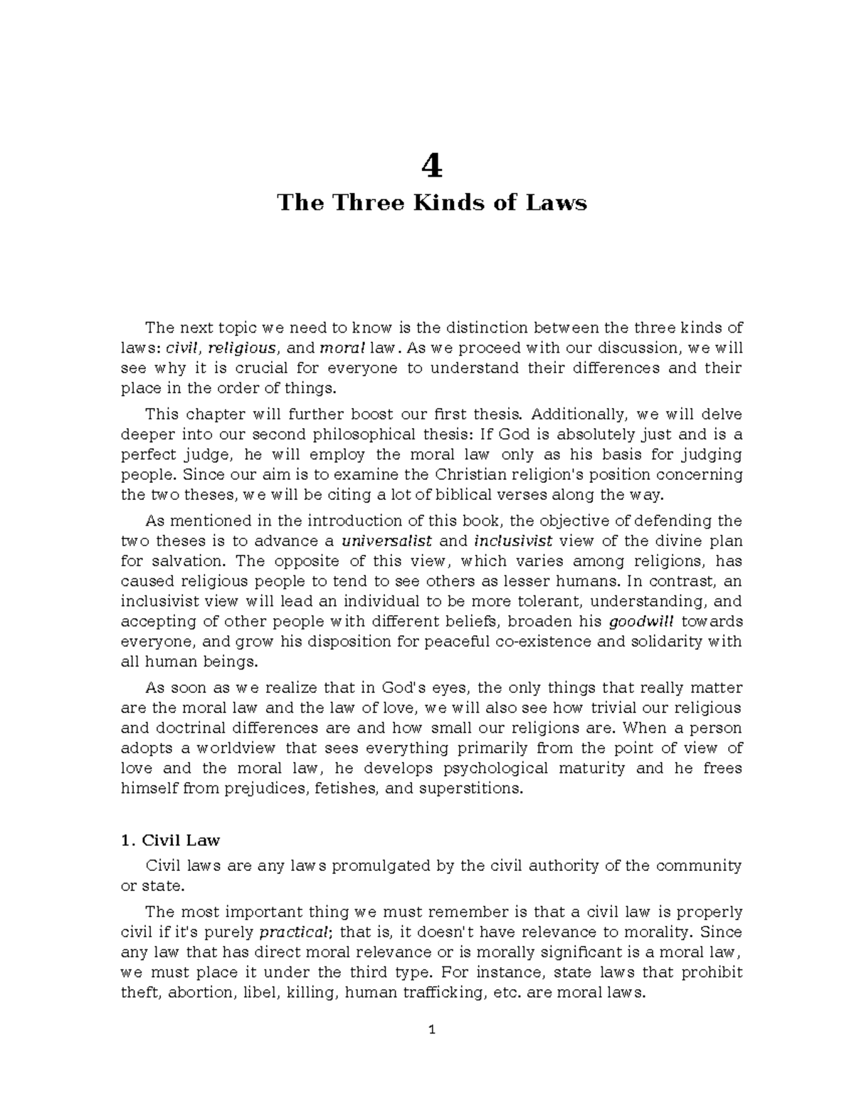 Chapter-4 - 4 The Three Kinds of Laws The next topic we need to know is ...