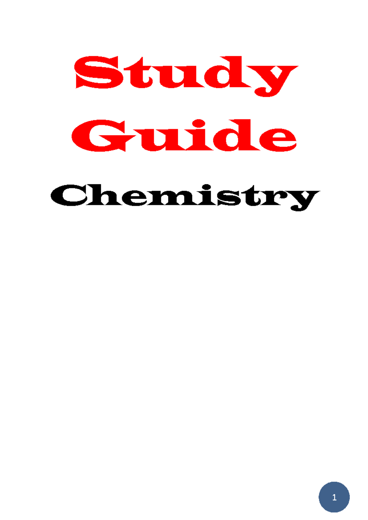 OL Chemistry ATP Study Guide - Study Guide Chemistry (Paper 6) - 0620 ...