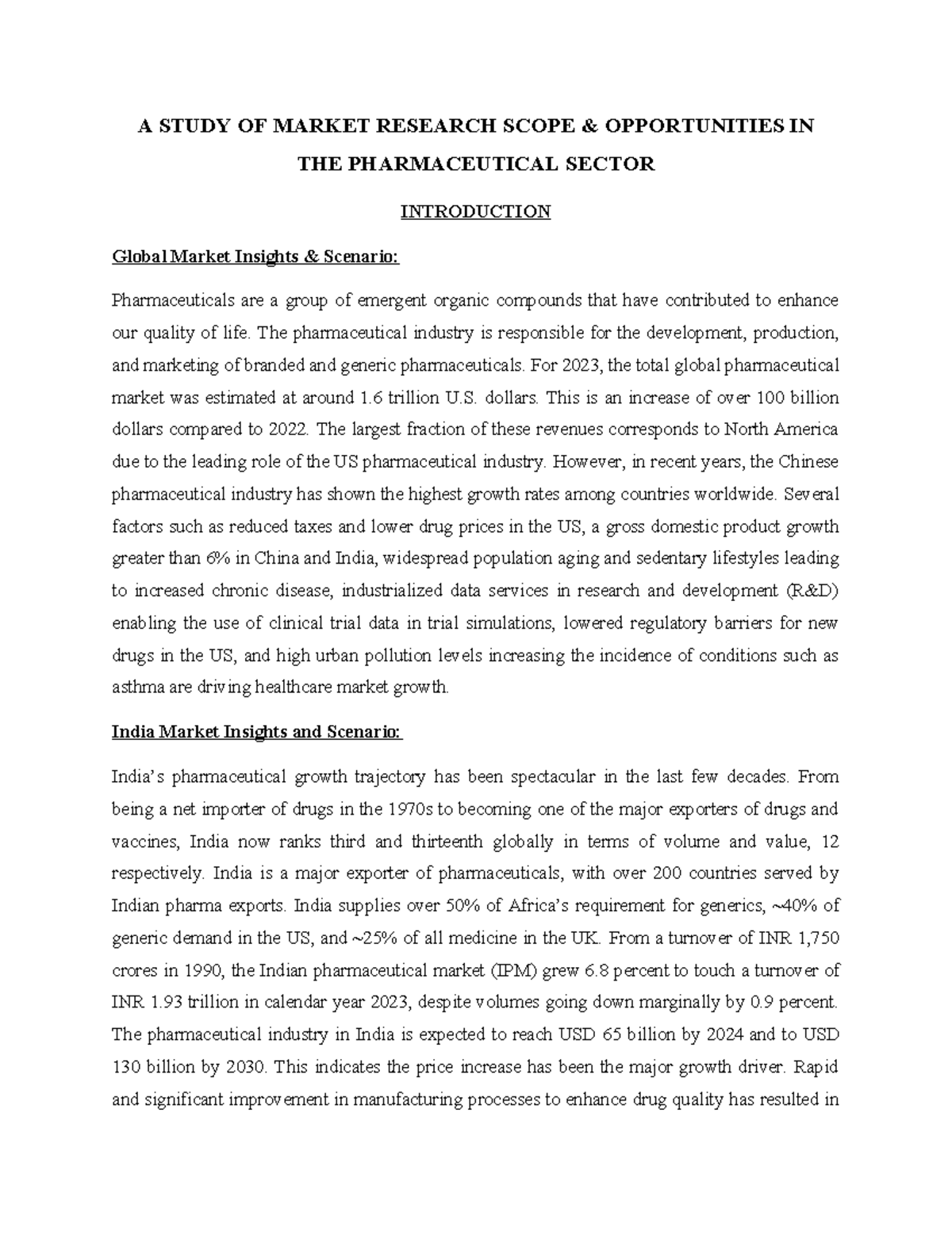 Study report of digital products - A STUDY OF MARKET RESEARCH SCOPE ...