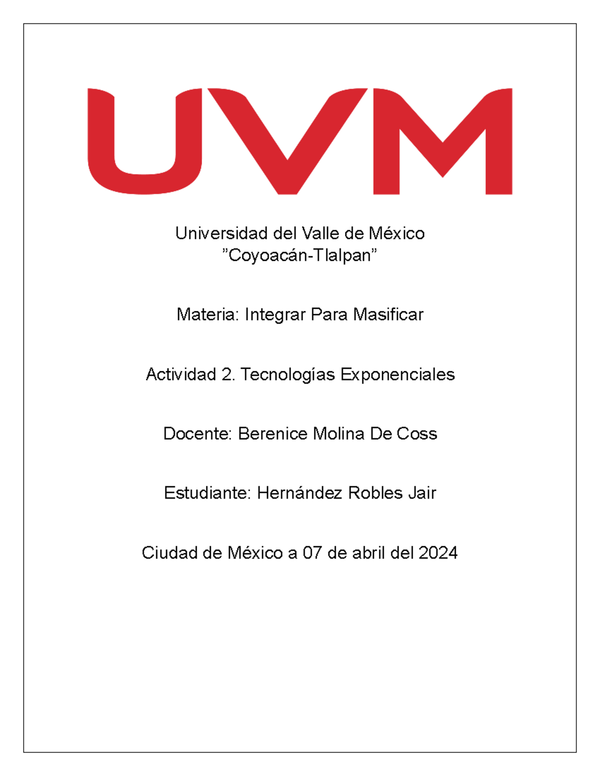 A2 JHR - asddfsdf asf sdfsd fs - Universidad del Valle de México ...