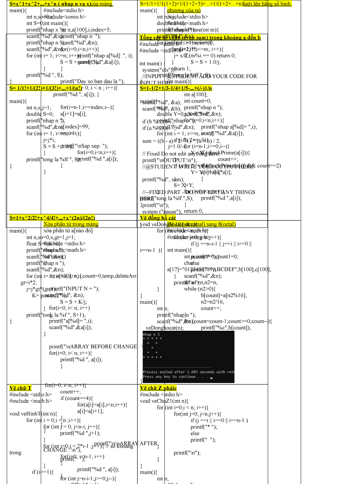 Bảng - Tai lieu hoc phan mon thiet ke - Tổng các số chẵn (even sum) trong khoảng a đến b # ...