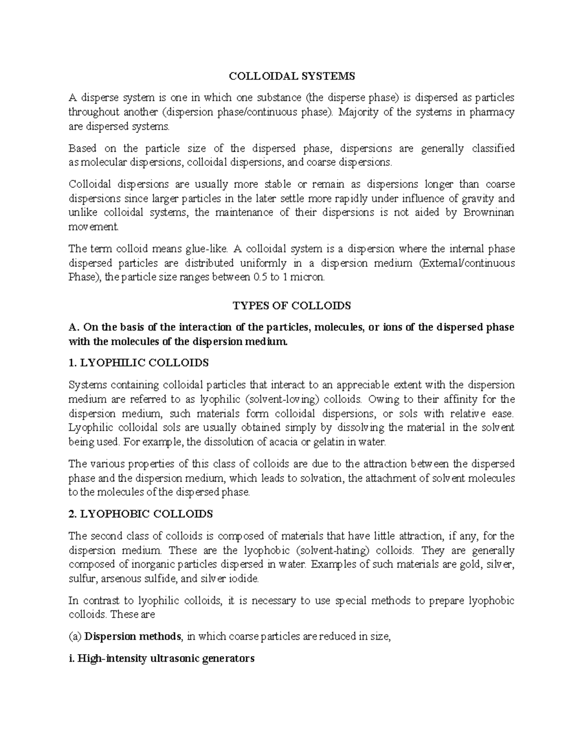 Upload Colloids Summary Computer Engineering Colloidal Systems A
