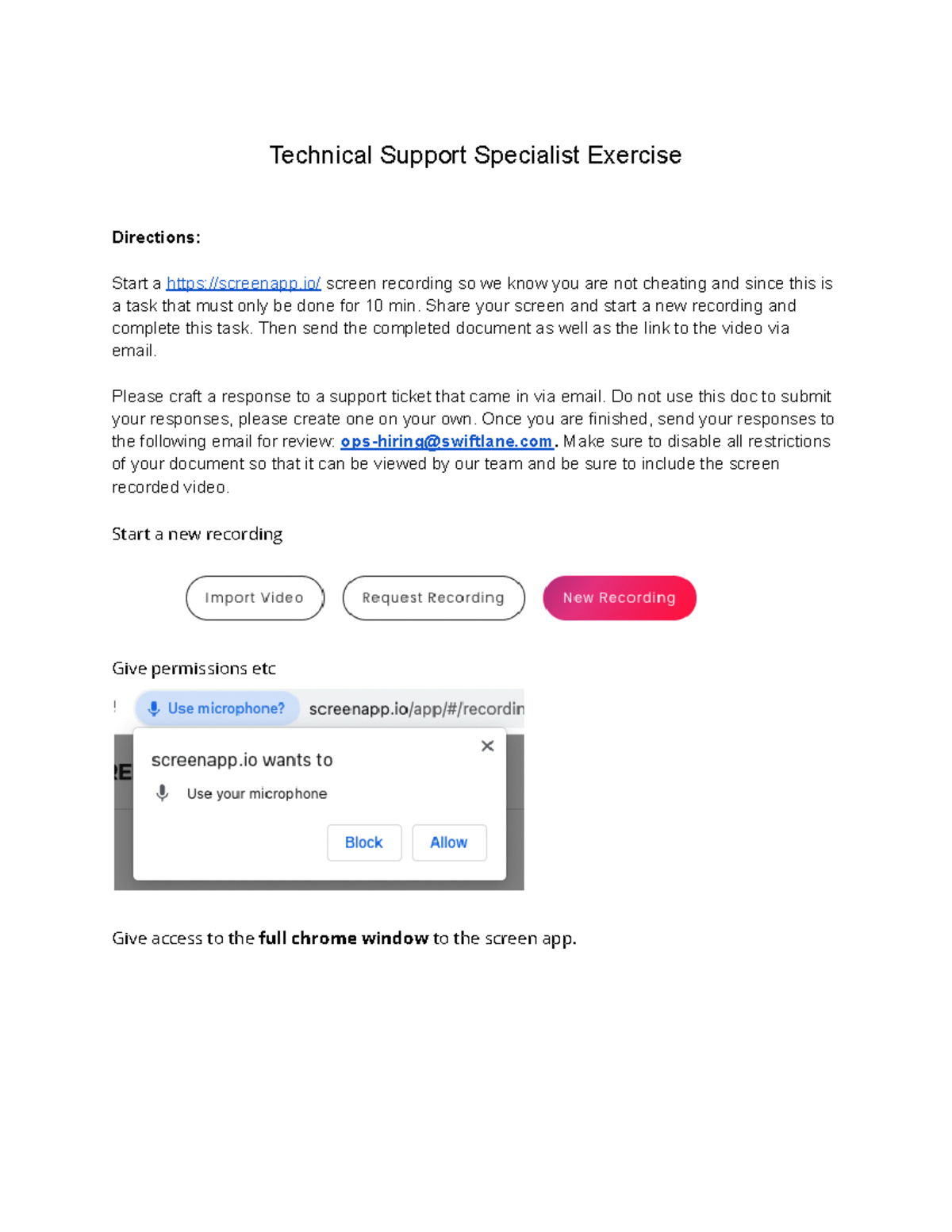 Technical Support Specialist - Share your screen and start a new ...