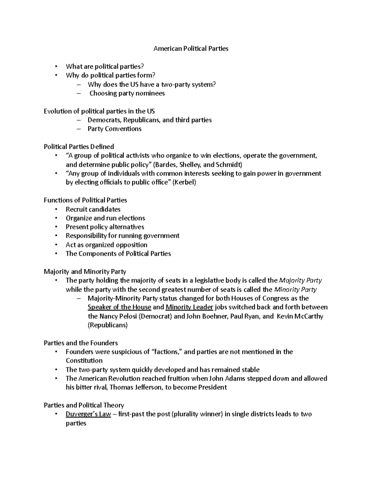 American Political Parties - American Political Parties What are ...