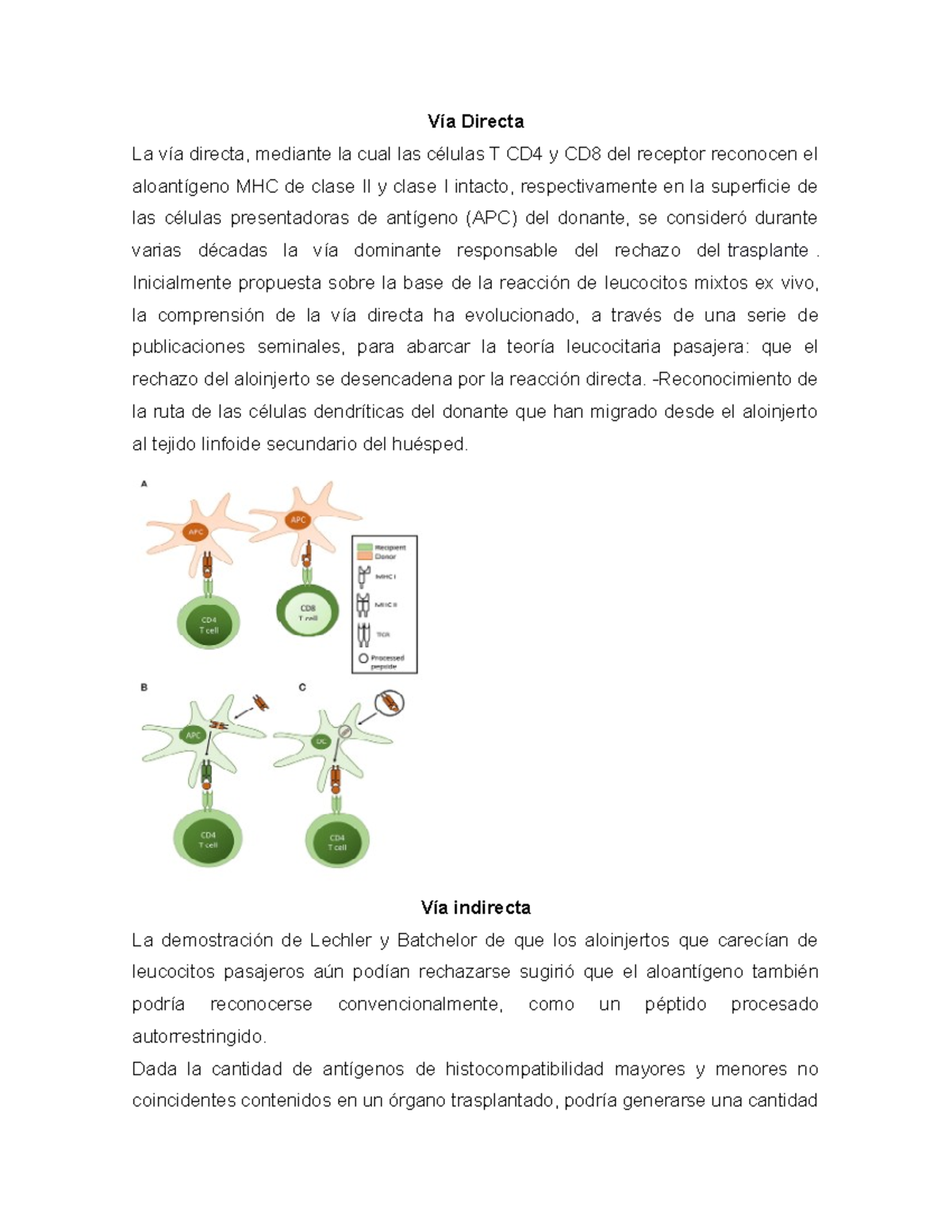 Vía directa y indirecta - Angulo Camacho - Vía Directa La vía directa ...