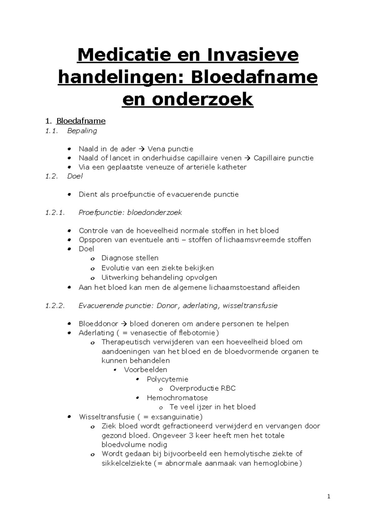 1V: verlenen van zorg op maat: medicatie en invasieve handelingen ...