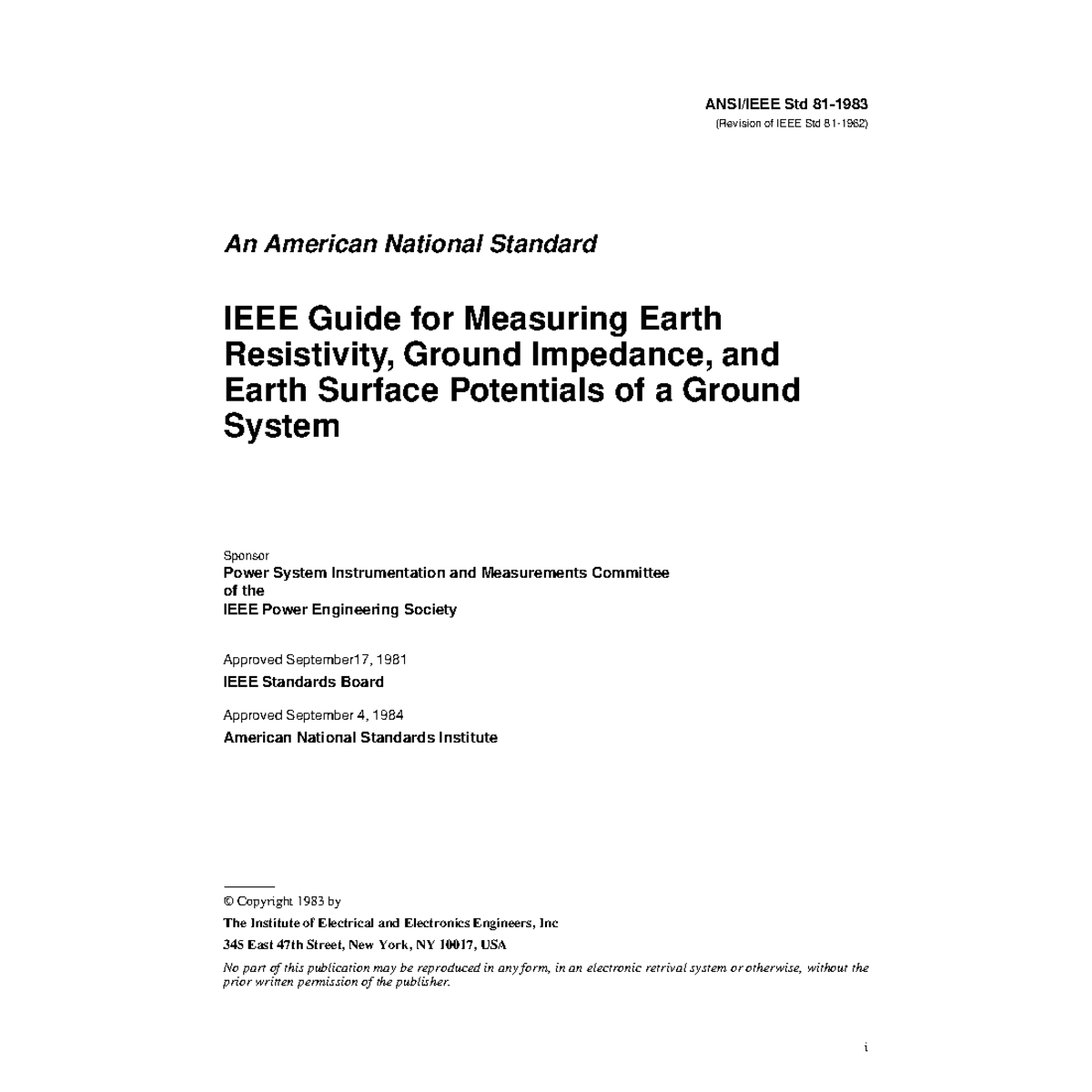 ANSI IEEE81 83 - notas - i ANSI/IEEE Std 81- (Revision of IEEE Std 81 ...