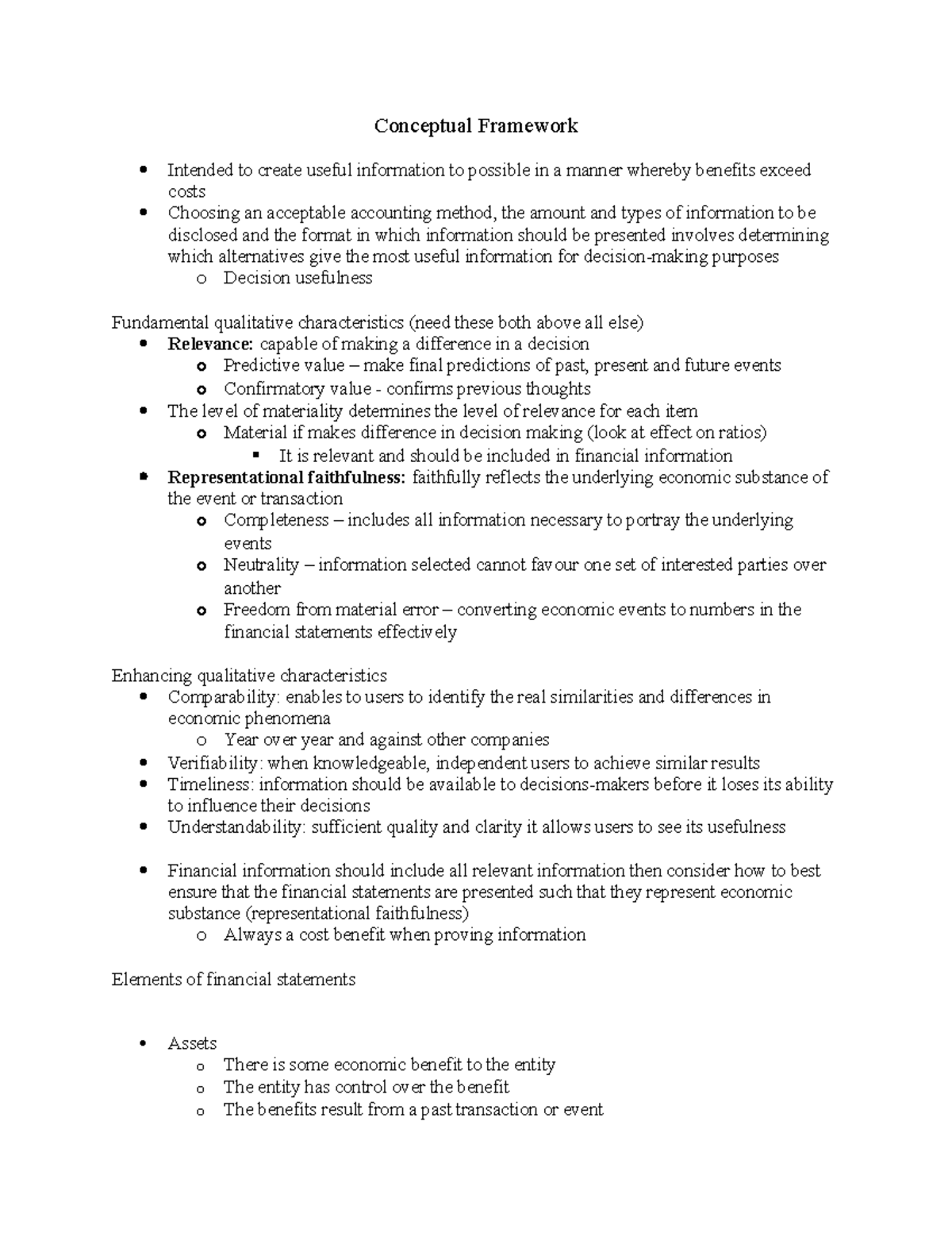 Conceptual Framework - Studocu