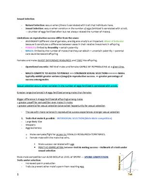 Ecology-Evolution - Unit 1 Notes - BIOS 207 - Studocu
