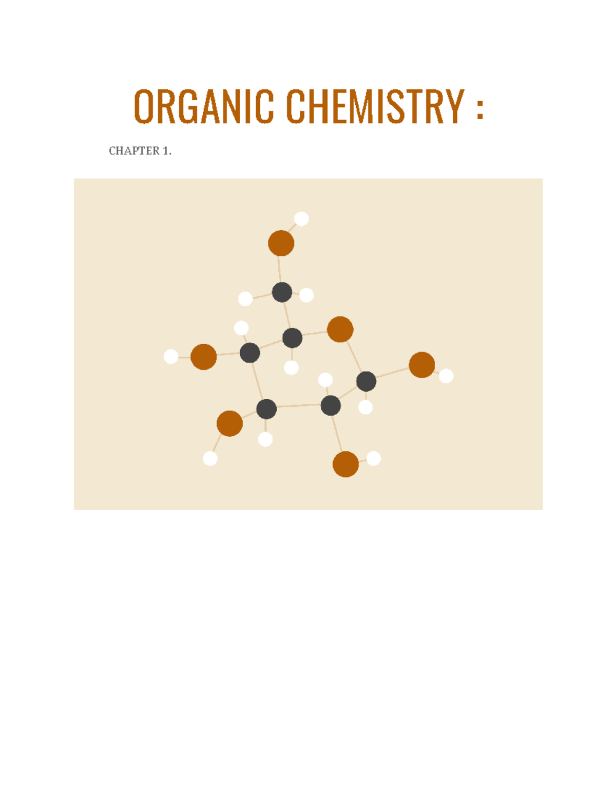 Chapter 1 introduction part I - ORGANIC CHEMISTRY : CHAPTER 1 ...