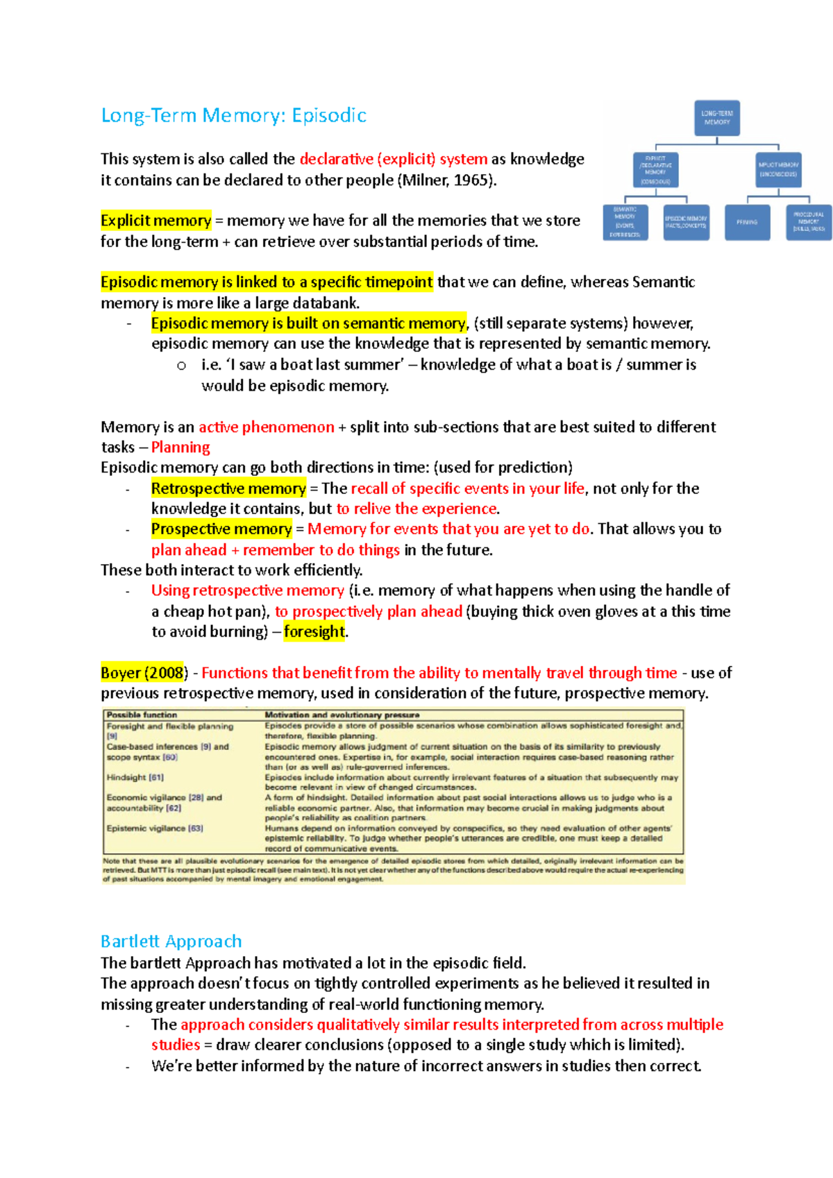 LTM - Episodic - Long-Term Memory: Episodic This system is also called ...