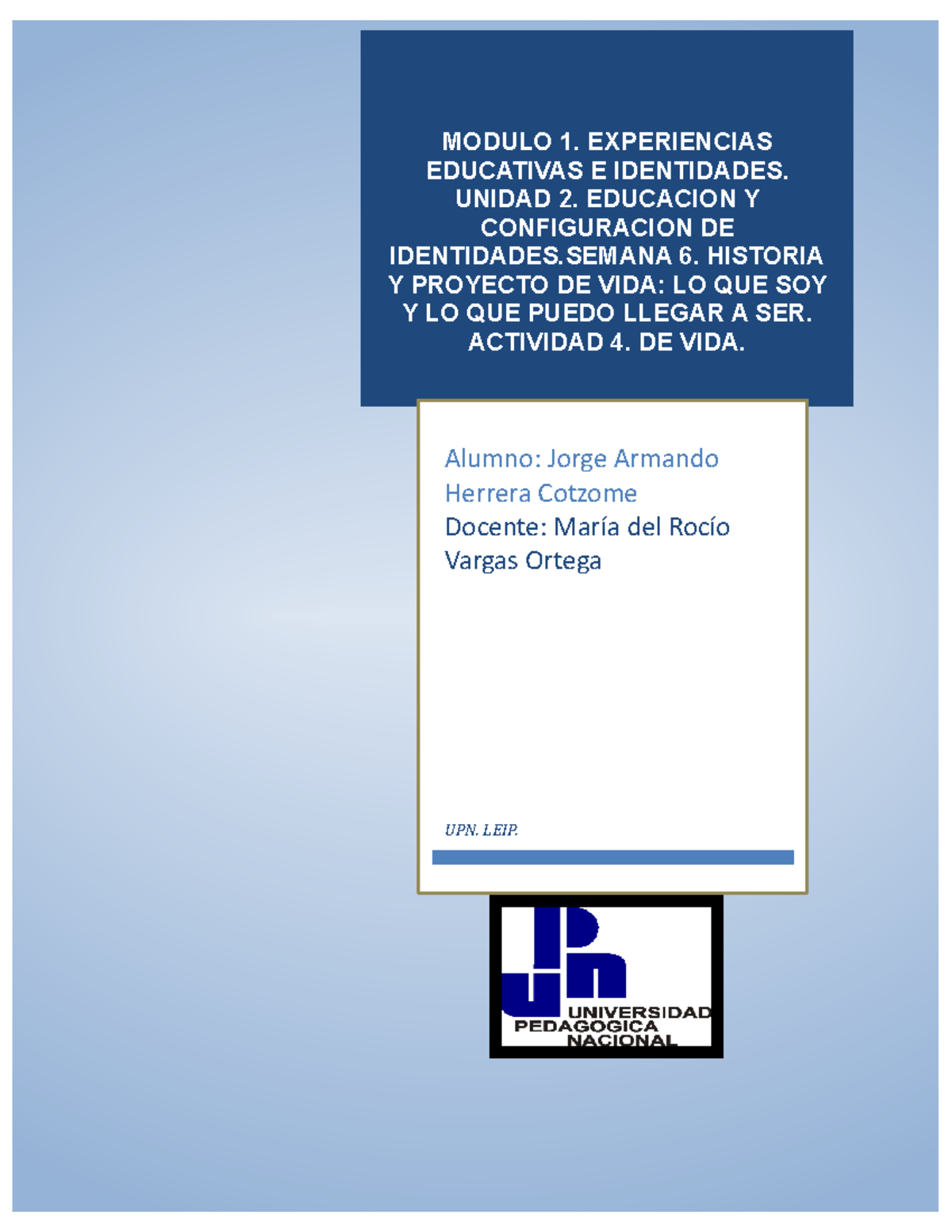 JHerrera proyecto - Parte de la unidad 1 - MODULO 1. EXPERIENCIAS ...