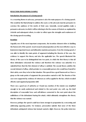 PLEA IN Mitigation Example - IN THE CROWN COURT PLEA IN MITIGATION IN ...