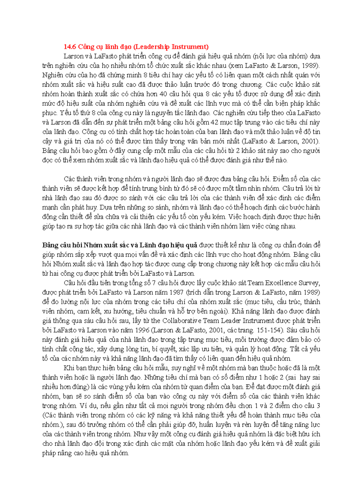 14.6 Công cụ lãnh đạo (Leadership Instrument) - 14 Công cụ lãnh đạo ...