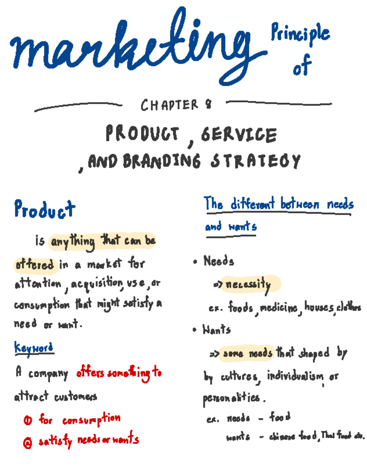 Final Marketing - Principle marketing of CHAPTER 8 yy# PRODUCT ...