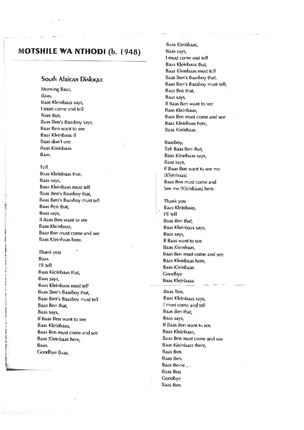 SA Poetry Worksheet Three - SA Poetry Week 3 Worksheet How to write an ...