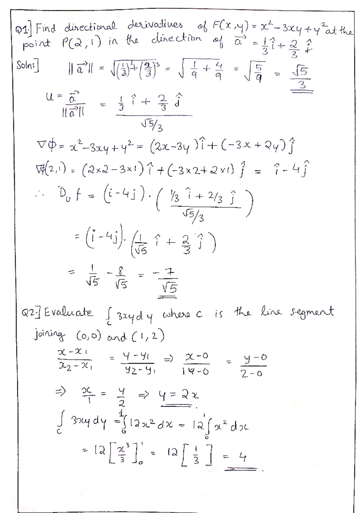 MAT 102 Detailed answer scheme UQ 2022 - Vector Calculus, Differential Equations And Transforms ...