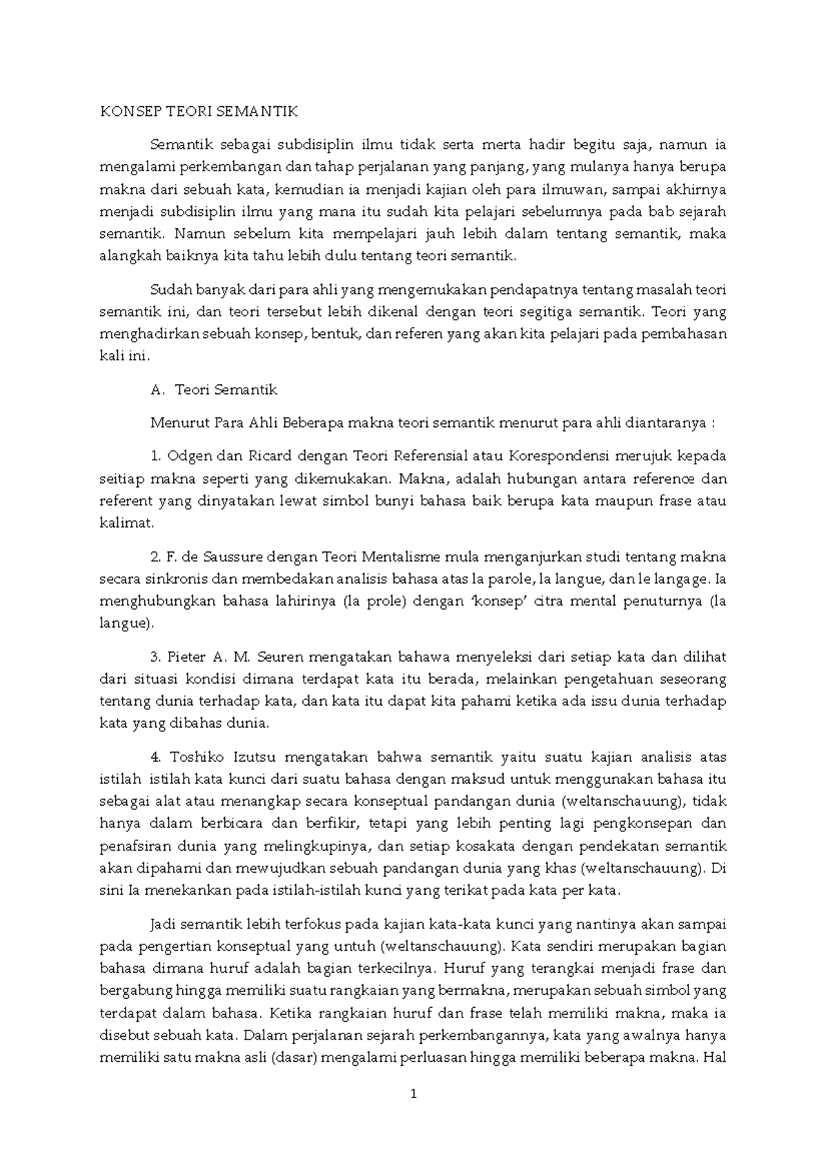 Konsep teori semantik - Semantics is the science that is recorded in the language library and in ...