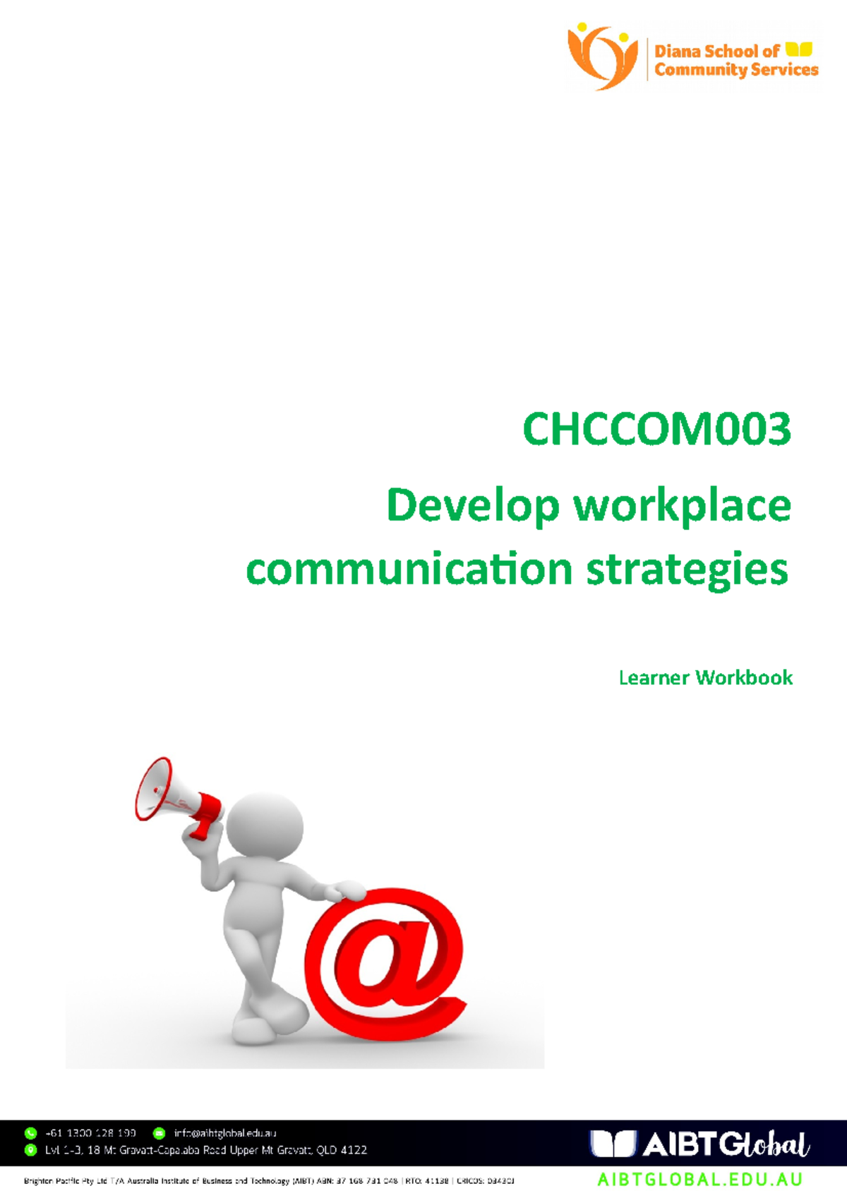 Chccom 003 Learner Workbook Neha Sondhi 9664 - CHCCOM Develop workplace ...
