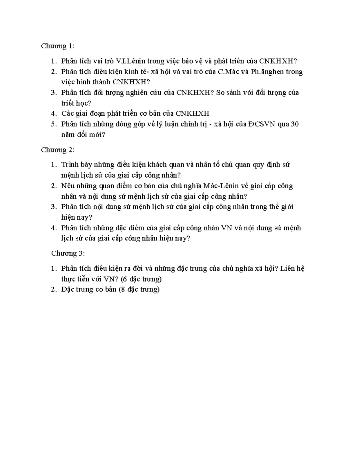 SS MID - vjhb - Chương 1: 1. Phân tích vai trò V.Iênin trong việc bảo ...