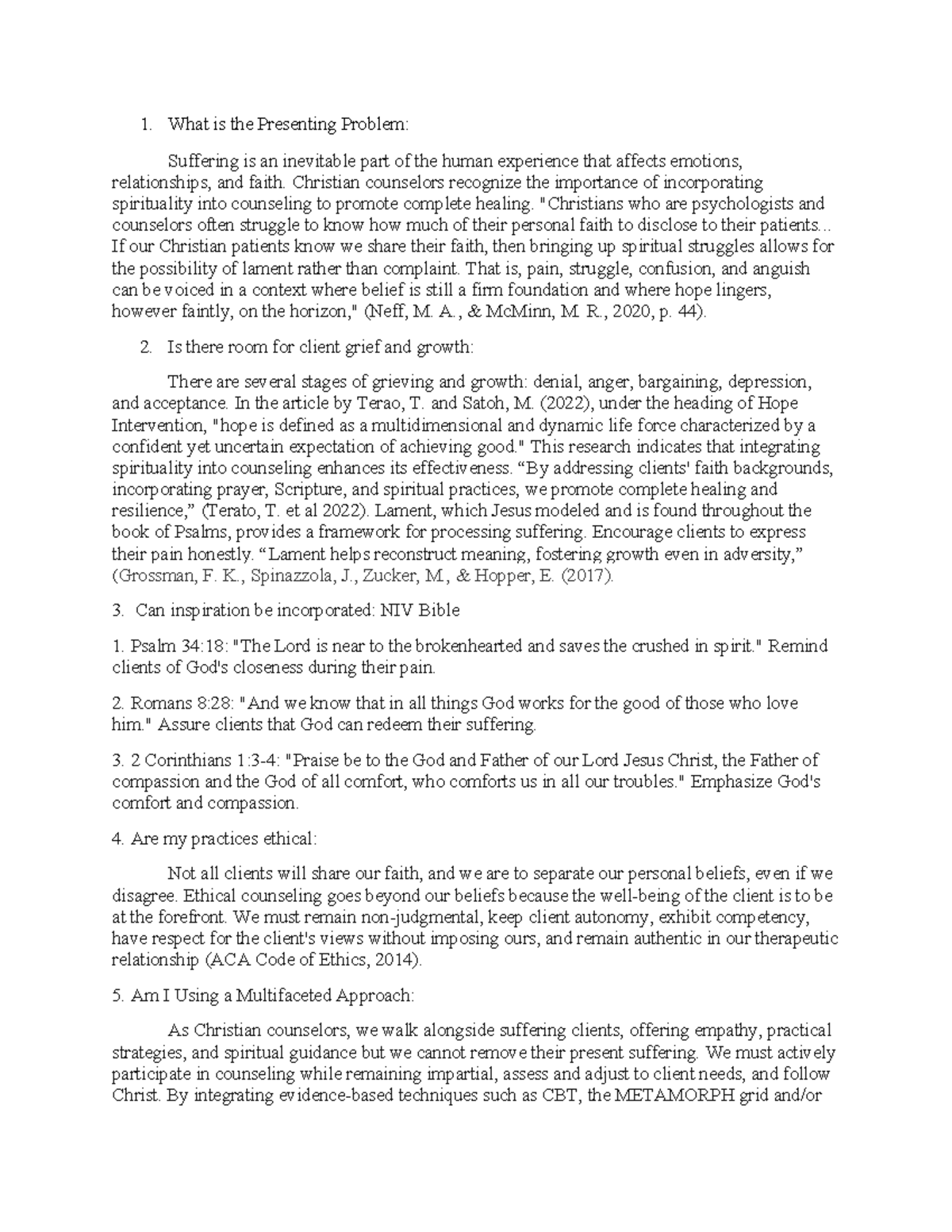 Counseling Suffering Clients - What is the Presenting Problem ...