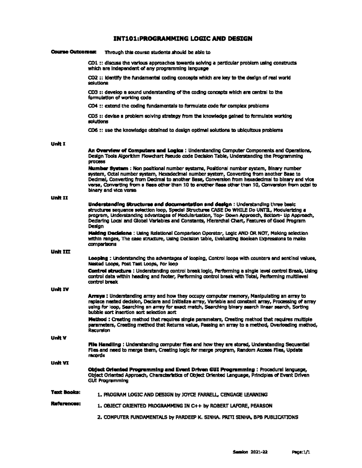 ECE213 Syllabus Instruction Plan 2021-2022 Semester 2 Digital ...