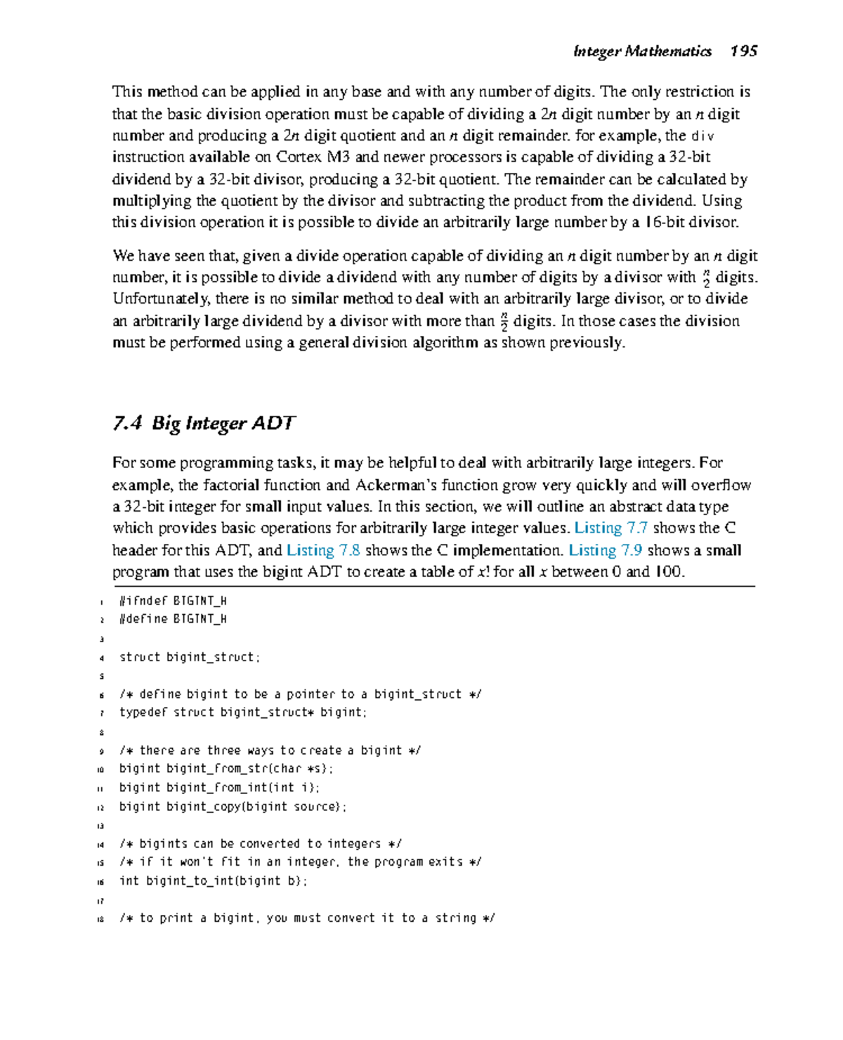 Modern Assembly Language Programming-46 - Integer Mathematics 195 This method can be applied in ...