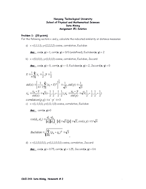 Assignment 1 solution - Data Exploration - Nanyang Technological ...