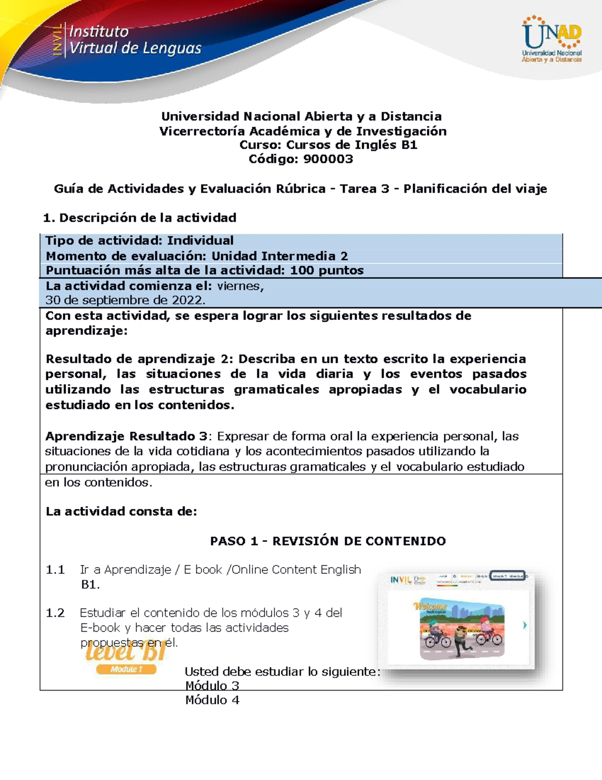 Activitiesguideandevaluationrubric Unit2 Task3 Planningthetrip 1 es ...