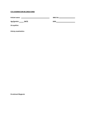 Tutorial-Case study 1 - Tutorial - School of Optometry Faculty of ...