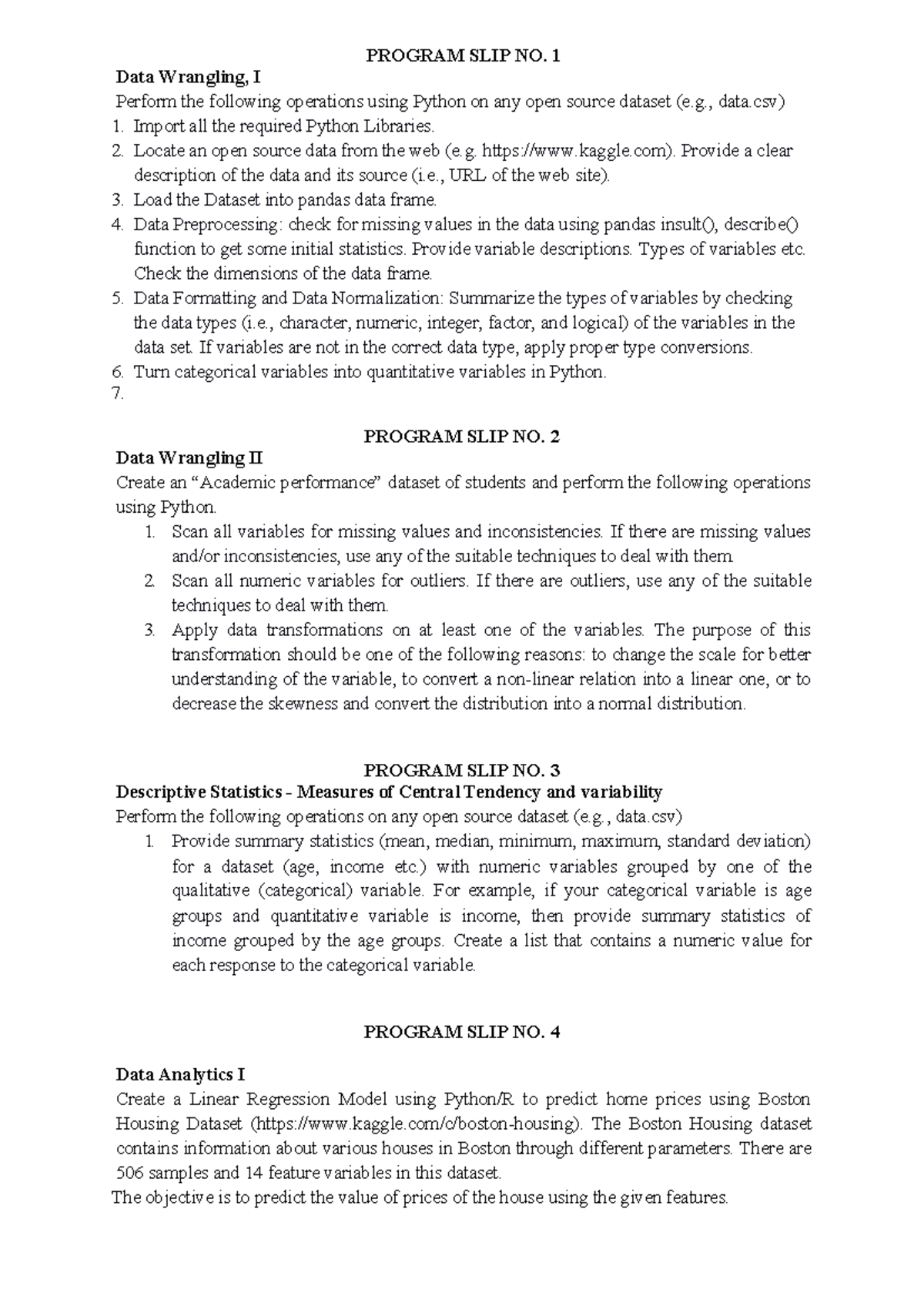Program SLIP - 3rd year computer engineering student - Data Wrangling ...