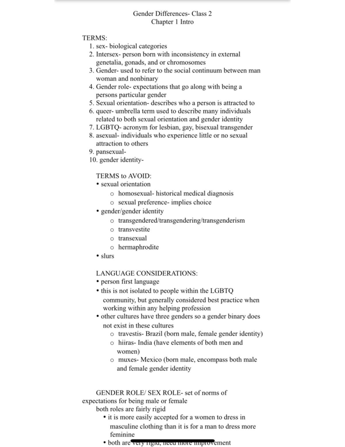Gender Differences Chapter 1 - PSY 3203 - Studocu
