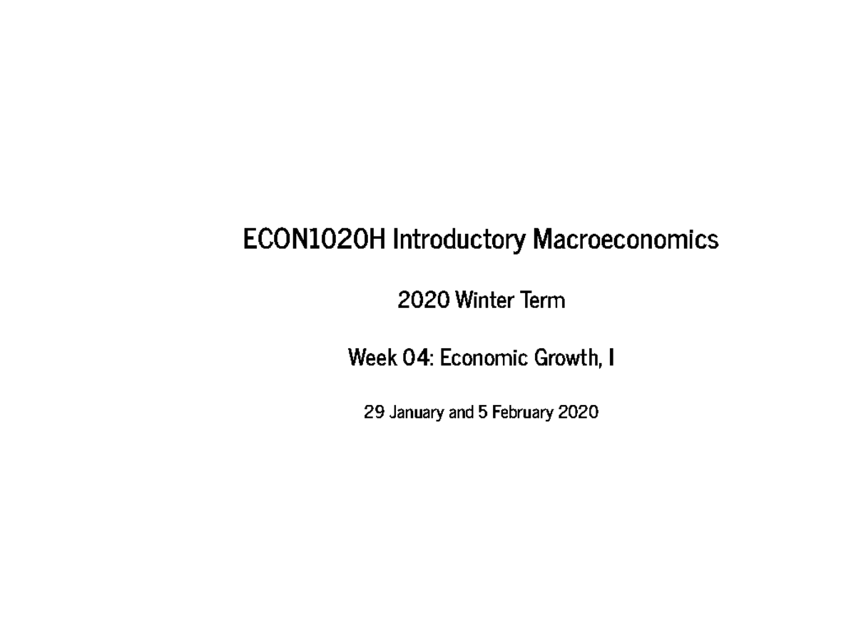 Econ1020Ch06 slides Revised - ECON1020H Introductory Macroeconomics ...