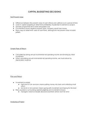 Accounting for Managers Notes 28 - PERFORMANCE EVALUATION IN ...