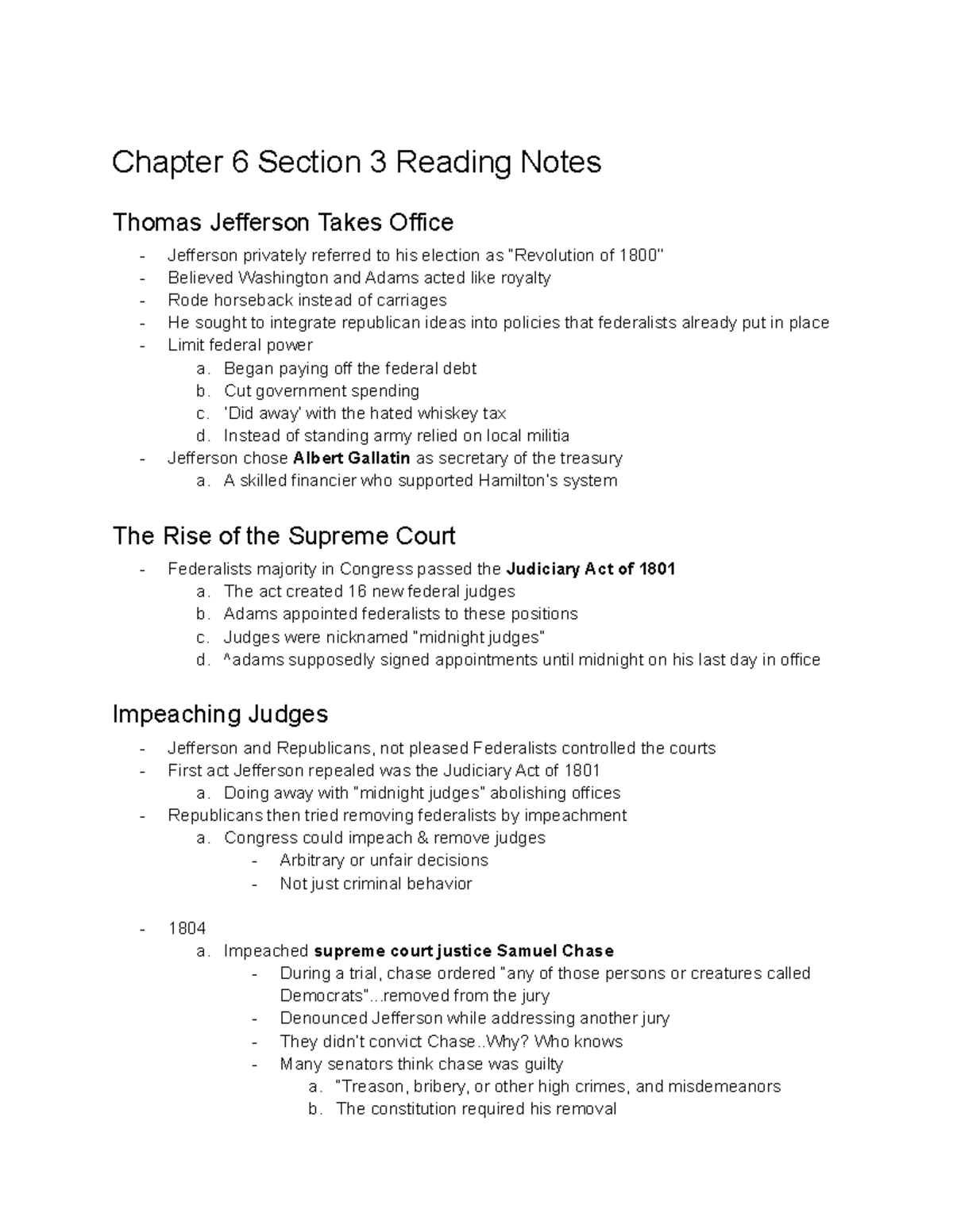 Chapter 6 section 3 notes - Chapter 6 Section 3 Reading Notes Thomas ...