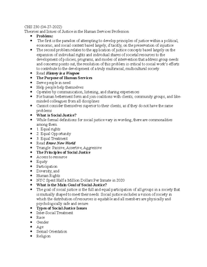 CHS 230 - Assignment 1 - Notes - What Would You Do? Tori Mei John Jay ...